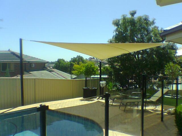 Pool Shade Sails - Shade over pool